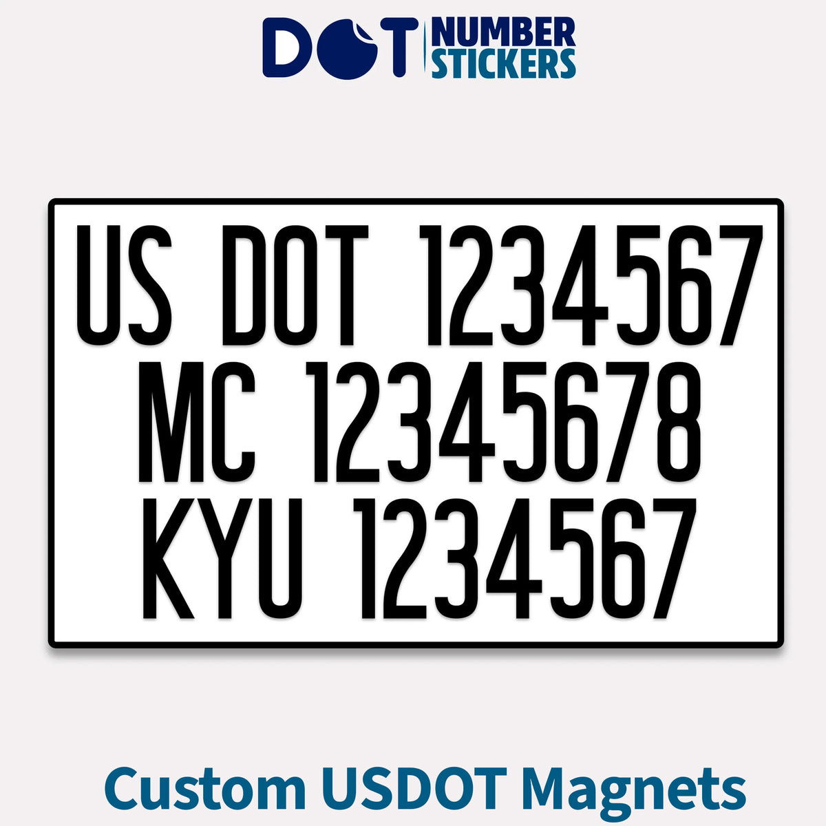 US DOT Magnetic Signs | USDOT Magnets – dotnumberstickers