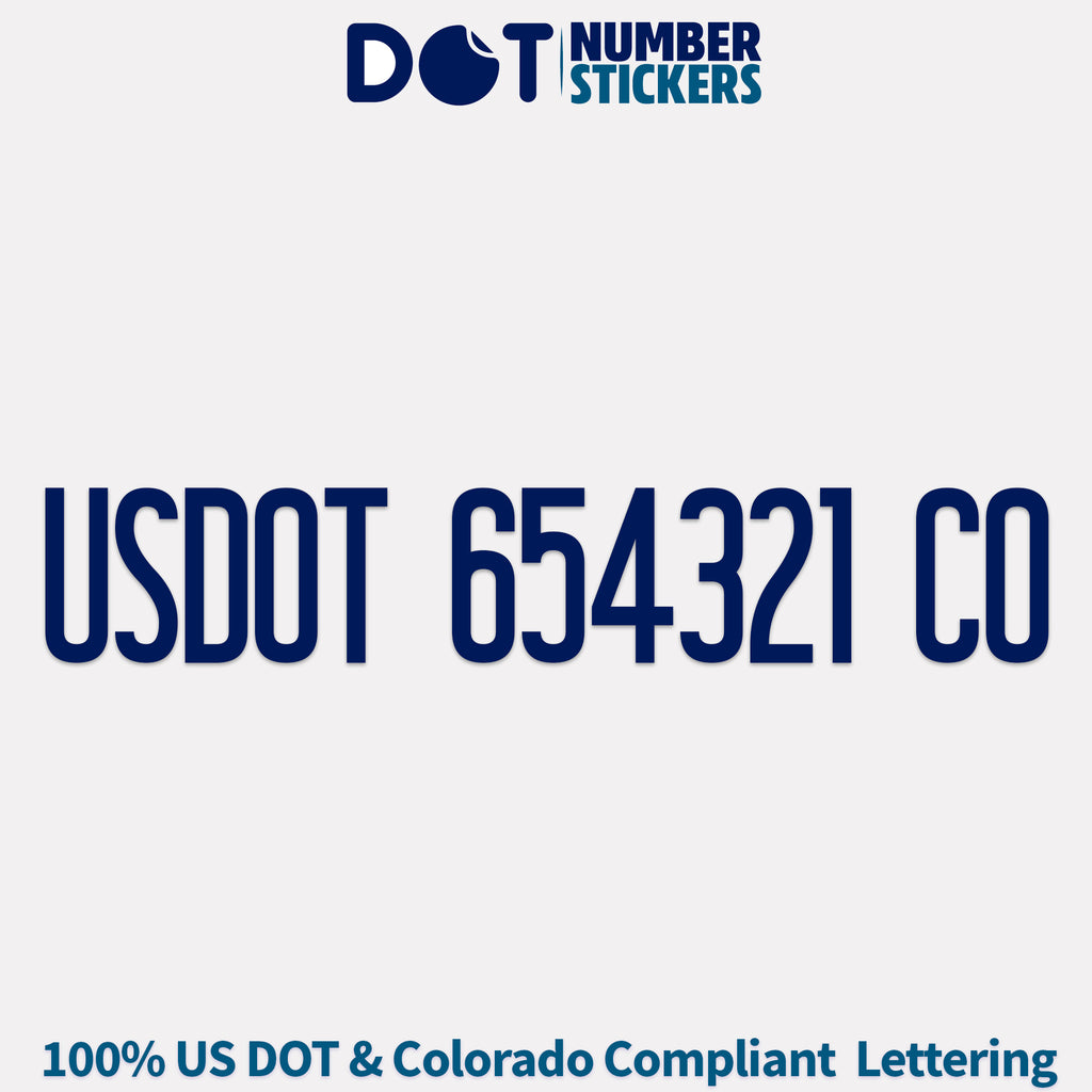 USDOT Number Decal (Colorado) – dotnumberstickers