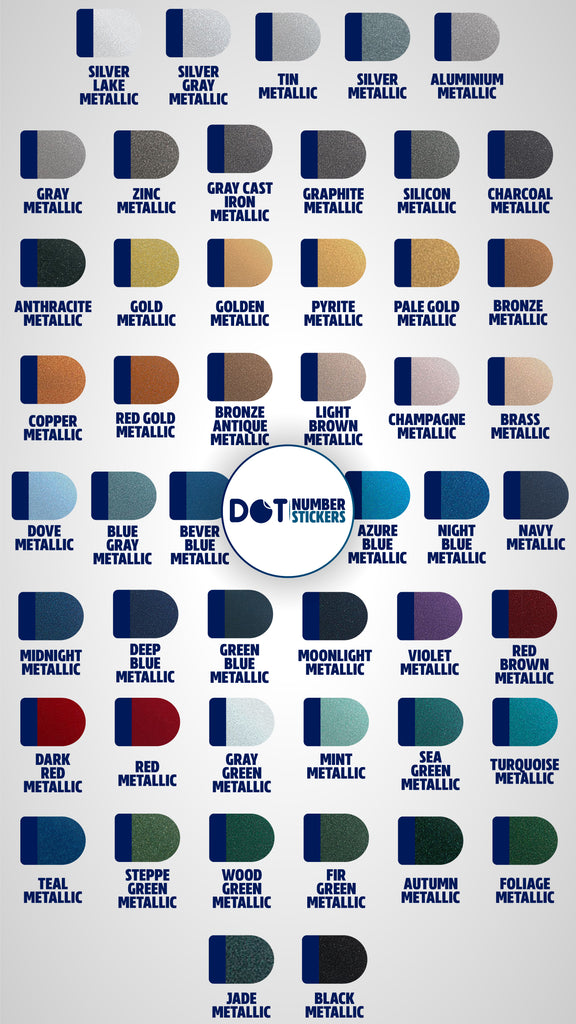 TXDOT Number Decal, (Set of 2) – dotnumberstickers